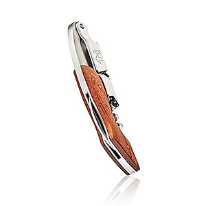 PINEAPPLE Professional Corkscrew Wine Bottle Opener with Foil Cutter Wine Key for Waiters, Servers, Bartenders, Sommeliers, Wine Lovers (Rosewood)