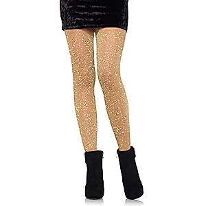 Leg Avenue womens Lurex Shimmer Tights. Costume Accessories, Gold, One Size US