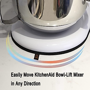Sliding Mat for Kitchenaid Mixer, Mixer Mover Slider Mat Pad Compatible with Kitchenaid 4.5-5 Qt Tilt-Head Stand Mixer, Kitchen Appliance Slider Mat, Kitchen Aid Mixer Accessories
