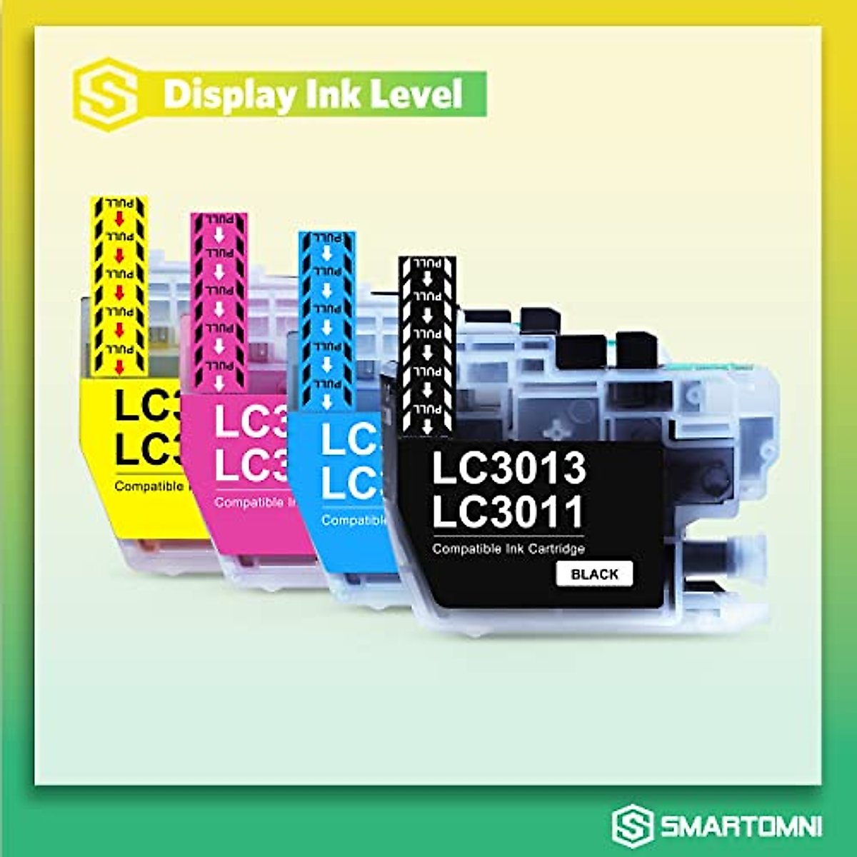 S SMARTOMNI Compatible Ink Cartridge Replacement for Brother LC3013 Ink Cartridge Color 8-Pack (2K2C2M2Y) Set for Brother mfc-j491dw mfc-j497dw mfc-j690dw mfc-j895dw Printer Black Cyan Magenta Yellow