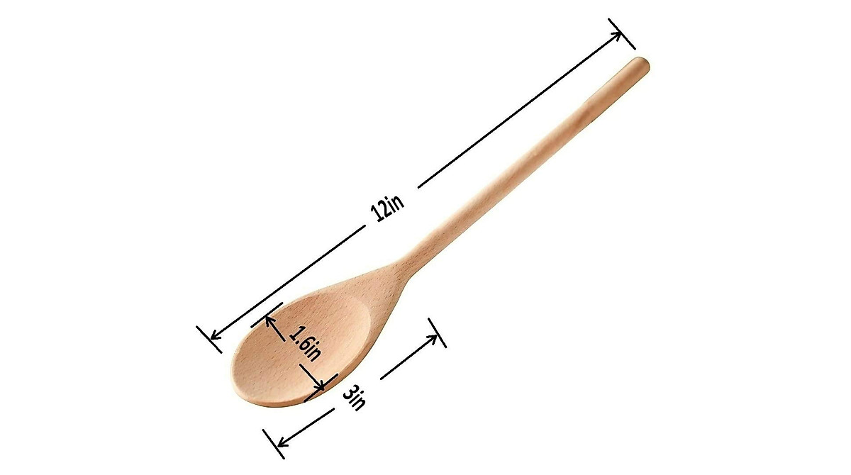 12" Wooden Spoons Set of 24 - ROUNDSQUARE