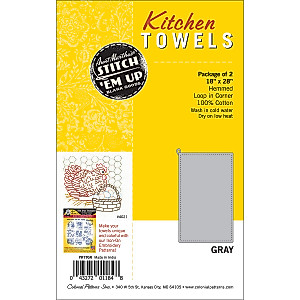 Aunt Martha's Gray Dish Towels