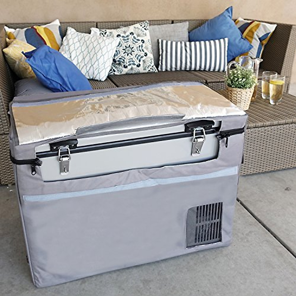 Whynter FM-6TBG Insulated Transit Bag for Portable Refrigerator/Freezer Model FM-65G, Gray