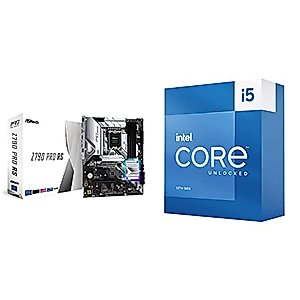 ASRock Z790 Pro RS Intel Z790 Series CPU (LGA1700) DDR5 Memory Compatible Z790 ATX Motherboard & Intel Core i5-13600K Desktop Processor 14 cores (6 P-cores + 8 E-cores) 24M Cache, up to 5.1 GHz