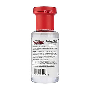 Thayers Trial Size Alcohol Free Unscented Witch Hazel Facial Toner with Aloe Vera Formula- 3 oz