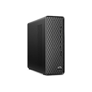 HP S01-pf1013w Slim Desktop Celeron G5900 3.4GHz Intel UHD Graphics 610 4GB RAM 1TB HDD Win 10 Home Black