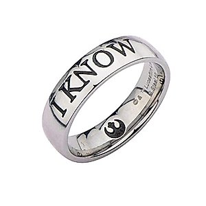 Animewild Star Wars I Know Stainless Steel Ring | Size 11
