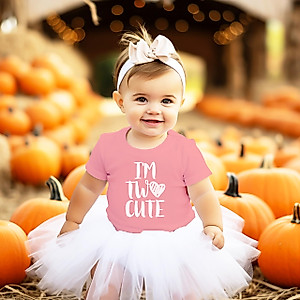Olive Loves Apple Im Two Cute 2nd Birthday Shirt for Toddler Girls Second Birthday Outfit White on Mauve Shirt 18 Months