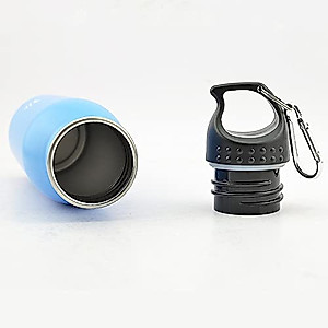 Water Bottle Kids, Animals, Stainless Steel Water Bottles, Kids Metal Canteen, for School, Sport, Easy to Use, Reusable, Spill Proof, Keeps Cold for Hours, Collectibles (Green - Panda)