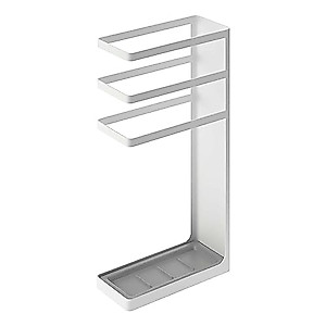 YAMAZAKI Home Freestanding Holder Canes/Walking Sticks | Steel | Umbrella Stand, One Size, White