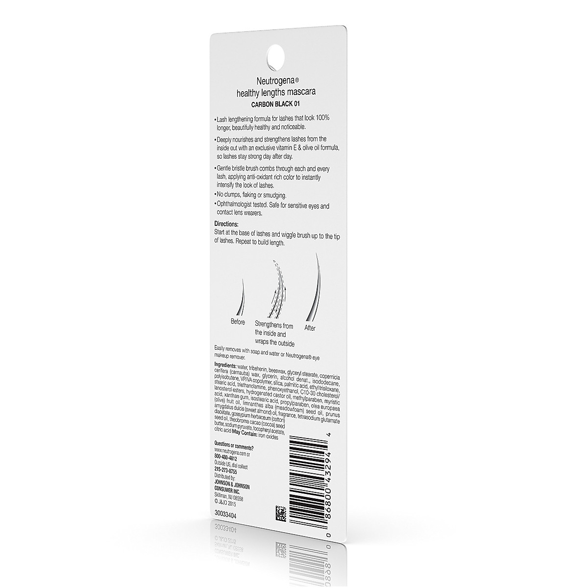 Neutrogena Healthy Lengths Mascara, Carbon Black 01, 0.21 Ounce