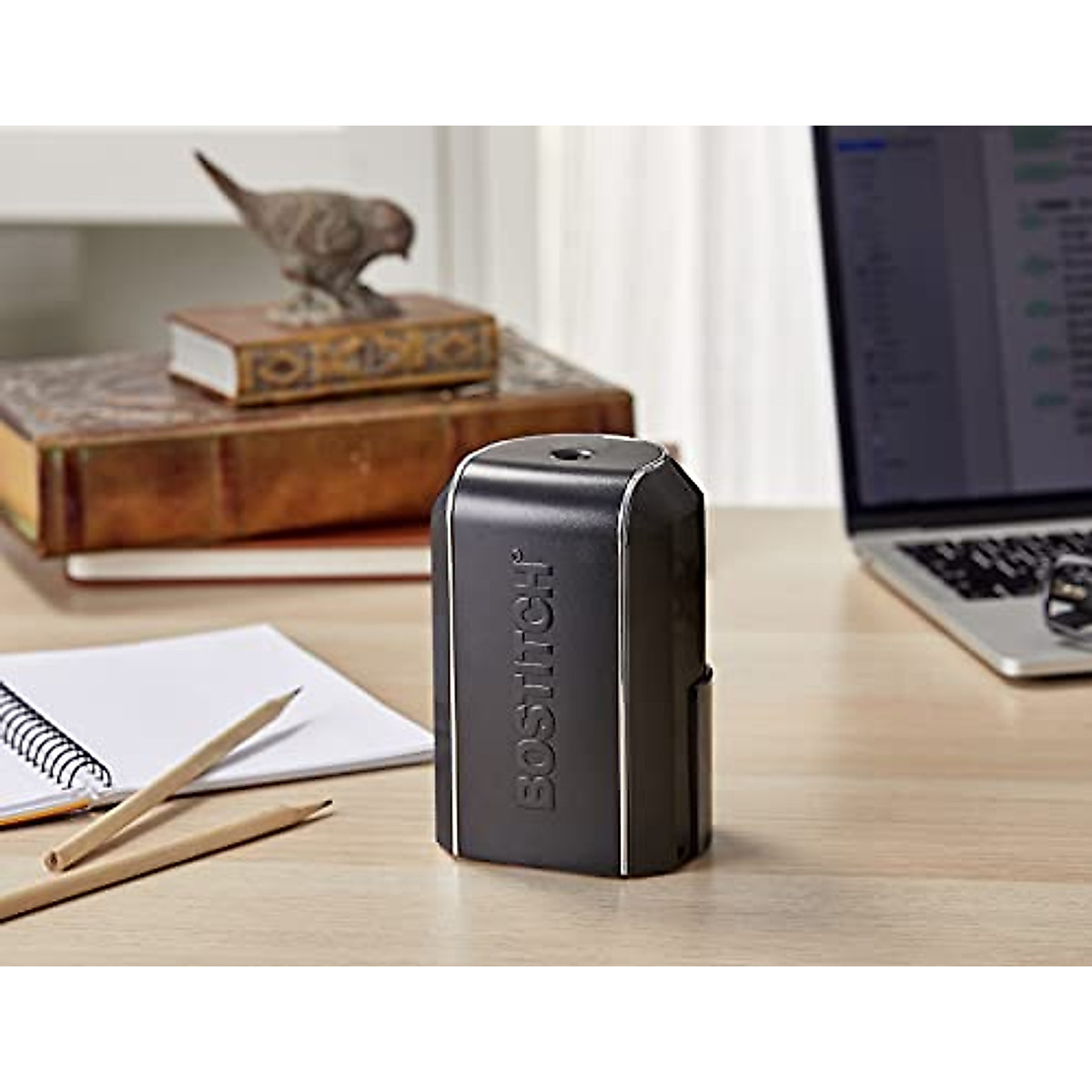 Bostitch Vertical Electric Pencil Sharpener, Powerful Stall-Free Motor, Prevents Over-Sharpening, Black (EPS5V-BLK)