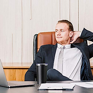 MEWAY 16oz Tumbler 2 Pack Gift in Bulk for Women,Stainless Steel Travel Coffee Mug with Lids Double Wall Insulated Coffee Cup for Home, Office, Travel Great (Black, 2)