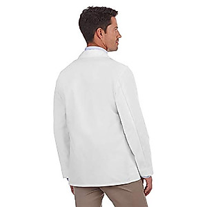 Meta 6119 Unisex 30" Lab Coat, White, M