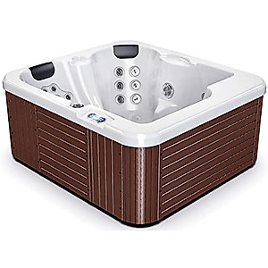 Luxuria Spas Monterey 3-Person 32-Jet Plug and Play Lounger Hot Tub with Ozonator
