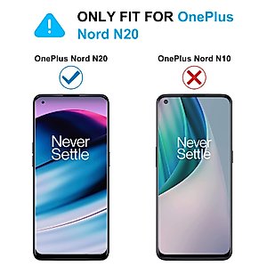 【 3-PACK】Coolpow Designed for OnePlus Nord N20 5G Screen Protector plus One Nord N20 5G Screen Protector Tempered Glass Film, 【EasyInstall Tool】 9H Hardness, Ultra HD, Scratch Resistant, Case Friendly