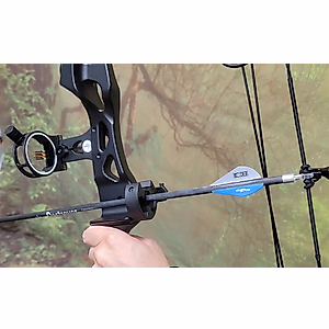 Siege SAS 55 lb 29'' Compound Bow w/ 5-Spot Paper Target, Black w/Package