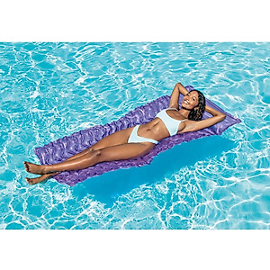 Intex - Tote-N-Float Wave Inflatable Air Mat, (90 inches X 34 inches), (Colors May Vary), (2 Pack)