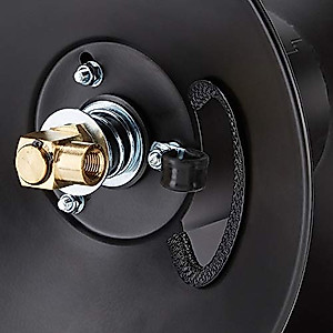 Amazon Basics Manual Hose Reel - Fits 3/8-Inch by 50-Feet Air Hoses (Not Included), Black