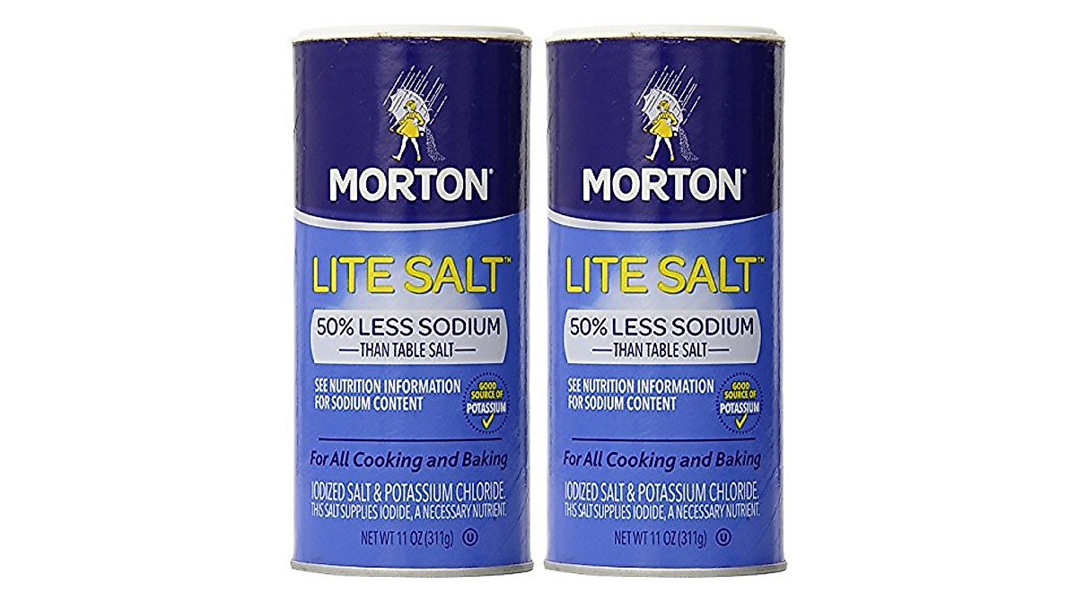 Morton Lite Salt 11 oz 2-Pack - Low Sodium Salt Alternative