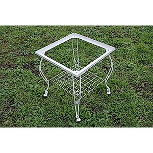 Bird Parrot Cage Cockatiel Amazon African Grey Caique Conure, 20 x 20 x 57 H, White Vein