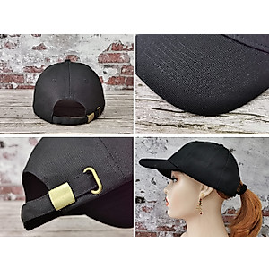 Hepandy Women Want Me Fish Fear Me Embroidered Baseball Caps for Men, Adjustable Black Trucker Hats Embroidery Snapback Cotton Animals Dad Hat