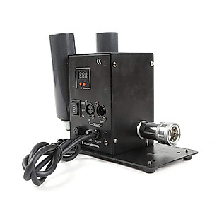 CO2 Fog Machine, 200W Double Pipe Co2 Cryo Jet Machine Air Column Smoke Machine Digital Stage Effect CO2 Cannon Fogger DMX512 for Stage Shows Club Wedding Party