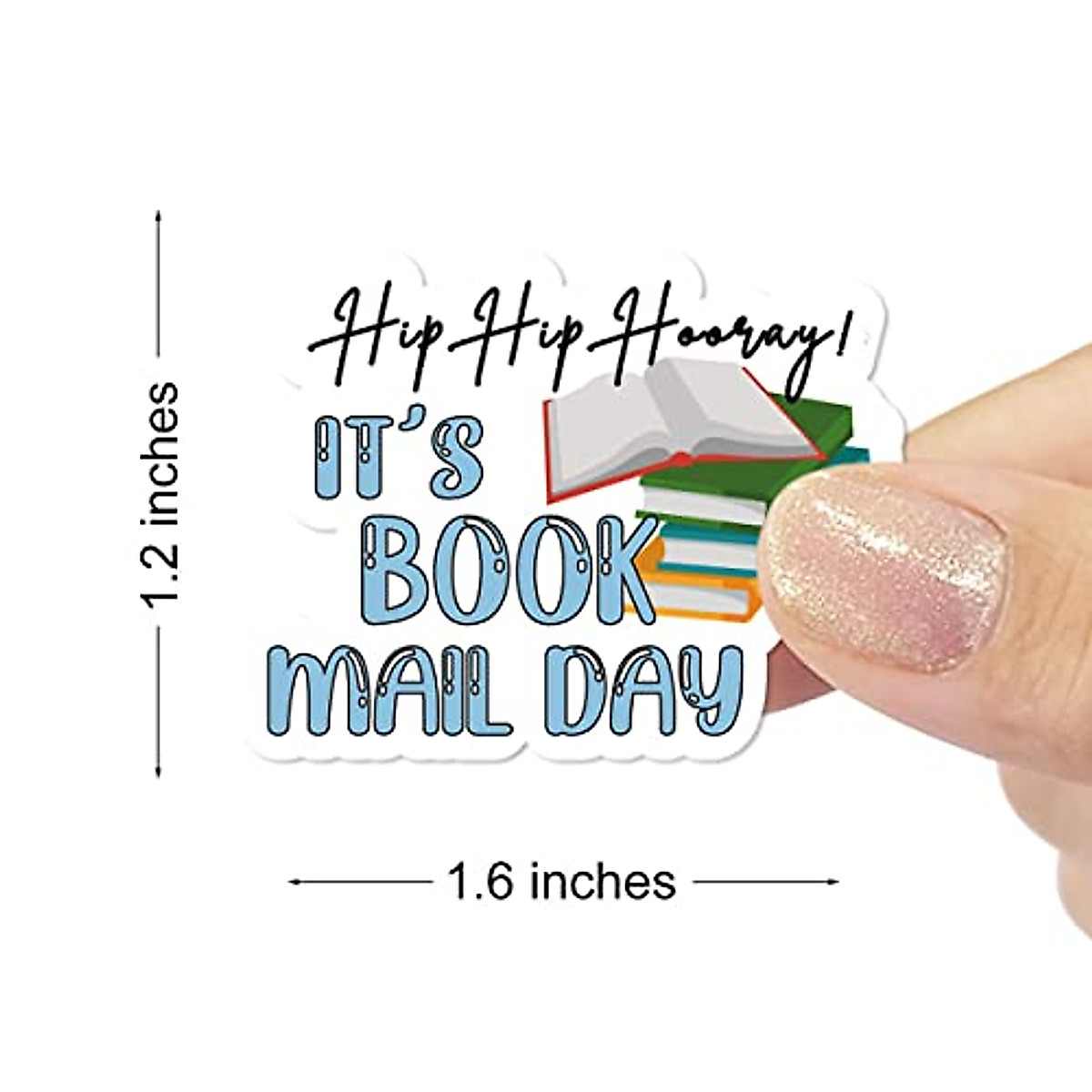 It’s Book Mail Day Stickers,Thank You Stickers,Handmade Stickers,Small Shop Stickers,Envelopes Stickers for Small Business, Online Retailers,Handmade Goods,500 Labels Per Roll