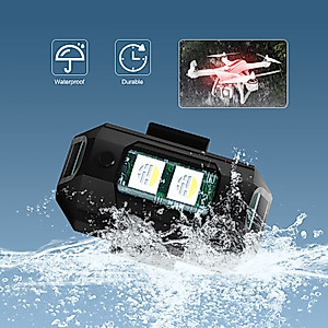 FICOLPO 4 Pcs LED Drone Strobe Light, Anti-Collision Warning Night Light for Motorcycle, Mavic Mini Drone, DJI Mini 3 pro, DJI Air 2S, Mini 2, Mavic Air 2-7 Colors Lights & USB Recharge