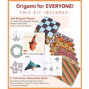 Amazing Origami Kit: Traditional Japanese Folding Papers and Projects [144 Origami Papers with Book, 17 Projects]