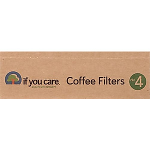 If You Care # 4 Cone Shaped Unbleached All Natural Compostable Coffee Filters, 100 Count (Pack of 1), Chlorine Free
