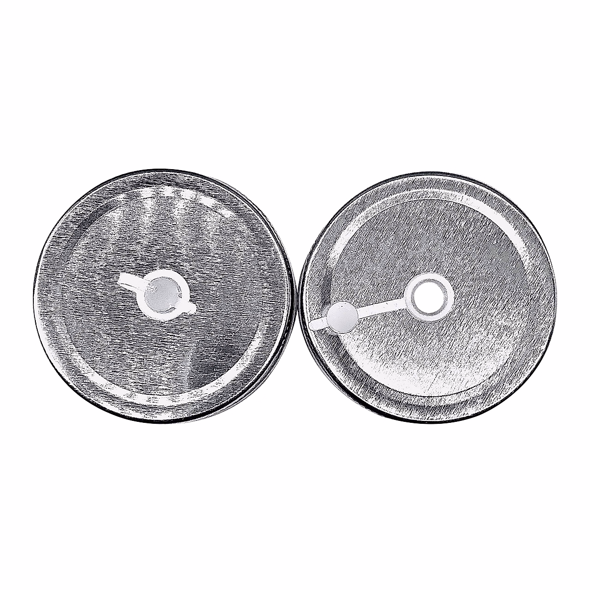 Home Suave Mason Jar Mugs with Handle Sets, Regular Mouth, Colorful Lids with Reusable Stainless Steel Straw, Kitchen GLASS 16 oz Jars & Dishwasher Safe (4, Silver)