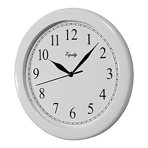 Equity by La Crosse White 10" Basics Quartz Analog Wall Clock