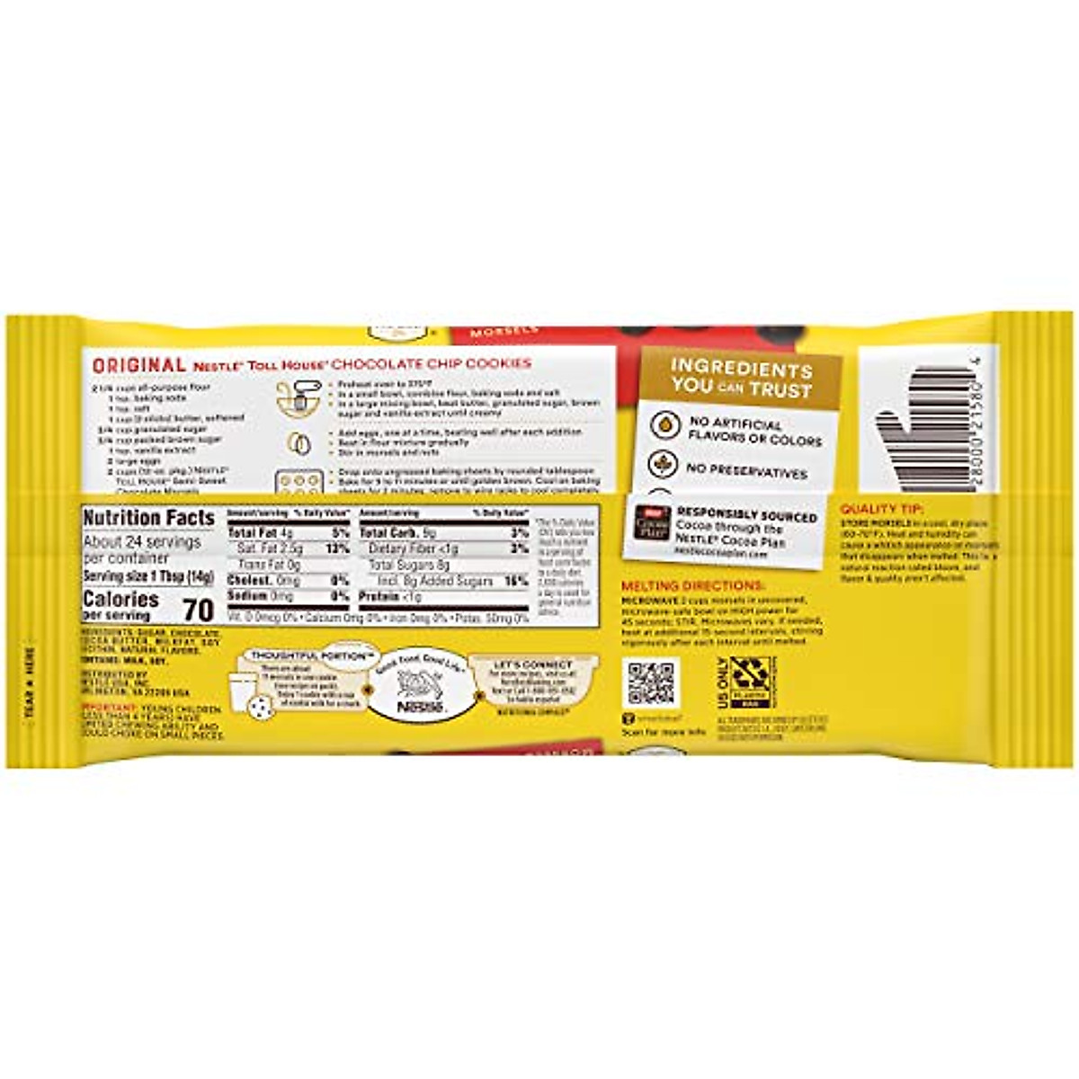 Nestle Toll House Semi Sweet Chocolate Chips, 12 Oz