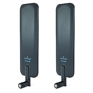Proxicast 4G/5G/CBRS Universal Wide-Band 6 dBi Omni-Directional Swivel Terminal Antenna (SMA Male) - Compatible with Cisco, Cradlepoint, Digi, MoFi, Pepwave, Sierra and Others (ANT-120-008-2PK)