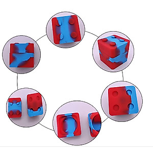 Gentcy 11ml 25Pcs Silicone Container Concentrate Storage Square Silicone Jar