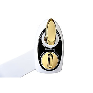 Boss Bidet Bold White Gold – Non electric bidet attachment for your toilet seat – Water Sprayer, Save your Money on toilet paper and Reduce Waste