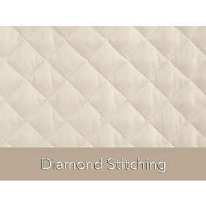 Covermates Keepsakes - Adjustable Glassware Storage - Padded Protection - ID Window - Stain Resistant - Machine Washable - China Storage-Cream