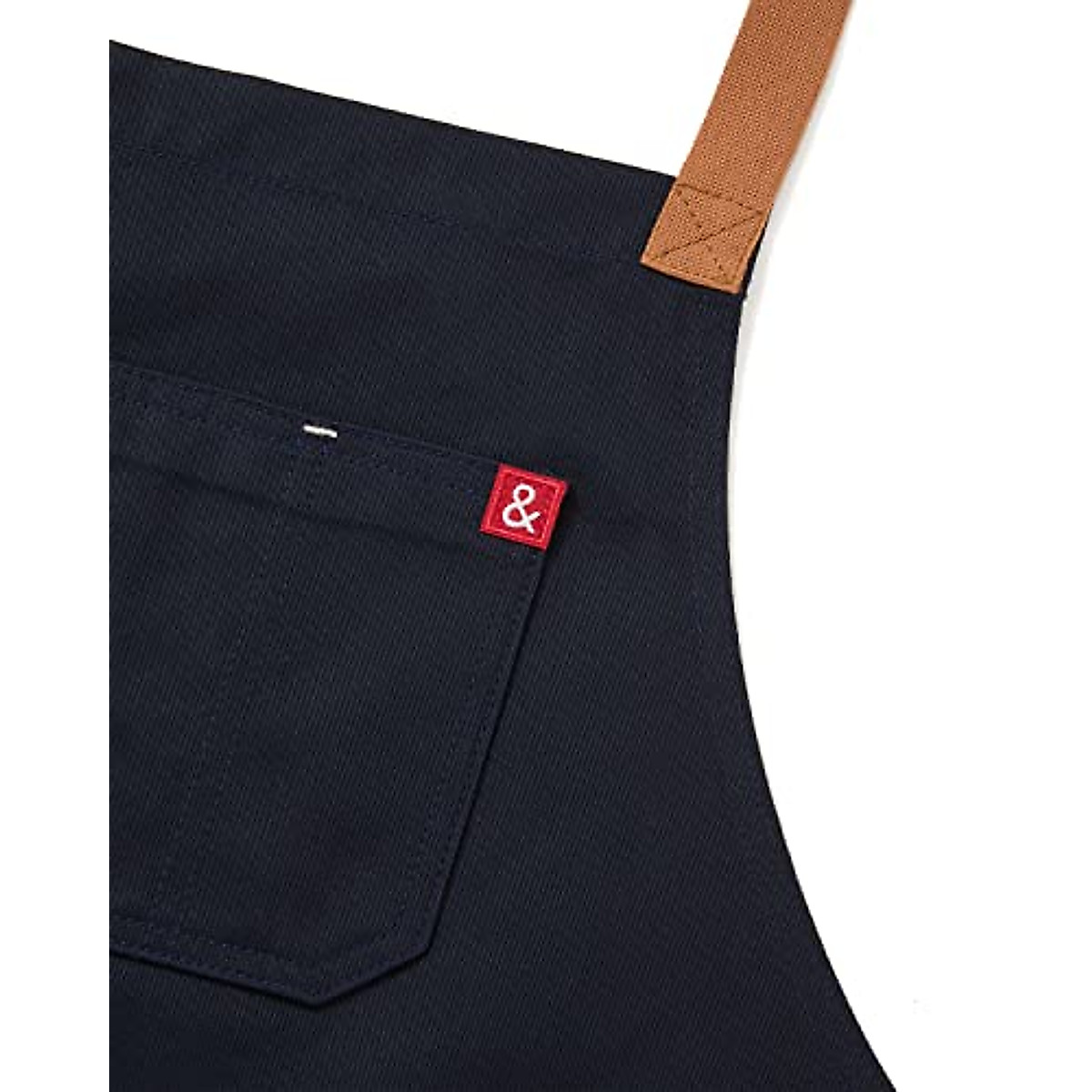 Hedley & Bennett Midnight Blue Crossback Apron - Professional Chef Apron with Pockets and Cross-Back Straps for Cooking & Grilling - Kitchen Aprons for Men & Women - 8oz 100% Cotton Twill Fabric