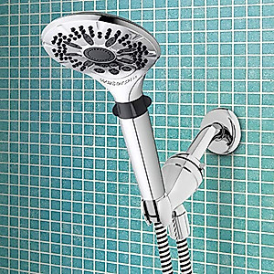 Waterpik Hand Held Shower Head Easy Select With 5-Foot Shower Hose, DIY Easy Installation, 5 Spray Modes, Chrome, LAR-563EE