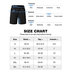 Rdruko Men's Work Hiking Shorts Lightweight Quick Dry Outdoor Cargo Shorts with Pockets(Black, US XL)