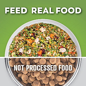 Dr. Harvey's Chicken & Garden Veggies Dog Food, Human Grade Whole-Grain Dehydrated Dog Food with Freeze-Dried Chicken (5 Pounds)