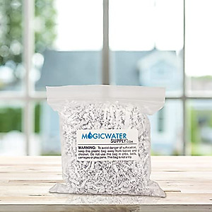 MagicWater Supply Crinkle Cut Paper Shred Filler (2 oz) for Gift Wrapping & Basket Filling - White
