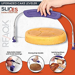 RFAQK 50PCs Cake Turntable Set -12" Aluminum Revolving Cake Stand- Professional Cake Decorating Supplies Kit with Straight & Offset Icing Spatula-Numbered Icing Tips & Bags- Cake Leveler