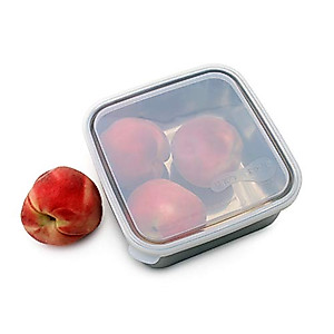 U Konserve To-Go Stainless Steel Square Food-Storage Bento Box Lunch Container 50oz - Clear Airtight Lid - Dishwasher Safe - BPA Free - Eco Friendly