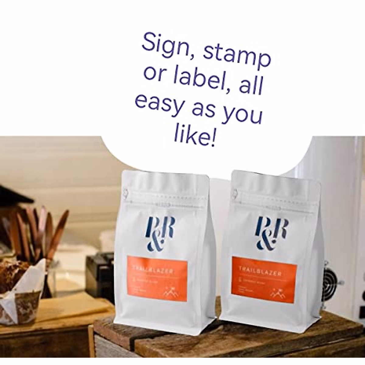 50 Count 32oz/1kg White Kraft Paper Coffee Bags - High Barrier Aluminium Foil Liner - Flat Bottom Coffee Pouches with Degassing Valve, Food Storage Bags with Rsealable Zipper & Easy Open Tape (50pcs, 32oz/1kg)