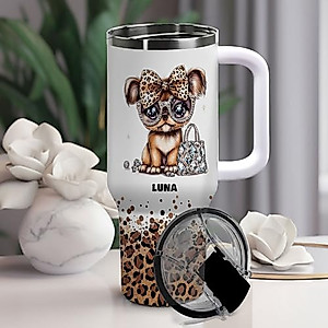 Personalized Dog Tumbler with Central Asian Shepherd Dog’s Name – Custom Travel Coffee Cup 40oz, Travel Coffee Cup, Gift for Mother's day, Father's day, Christmas fN9xUl
