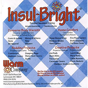 Warm Company Insul-Bright Insulated Lining-36inX45in FOB: MI