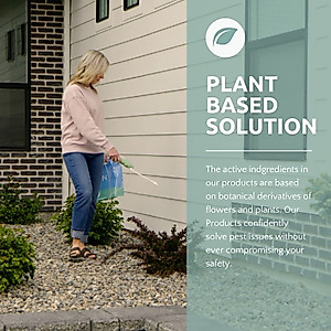 NatureTek Pest Control Kit - Pro Grade Plant Based Pest Control Spray Pesticide Sprayer Bug Killer Ant and Roach Killer Family/Petsafe Spray for Fly Mosquito Tick Plus More (2 Gallons)