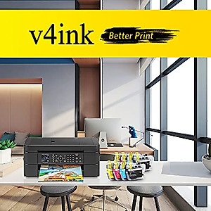 v4ink [New Chip] LC3013 Compatible Replacement for Brother 3013 LC3013 3011 LC3011 Ink for Brother MFC-J491DW MFC-J895DW MFC-J690DW MFC-J497DW Printer(2 Black / 2 Cyan / 2 Magenta / 2 Yellow, 8 Pack)